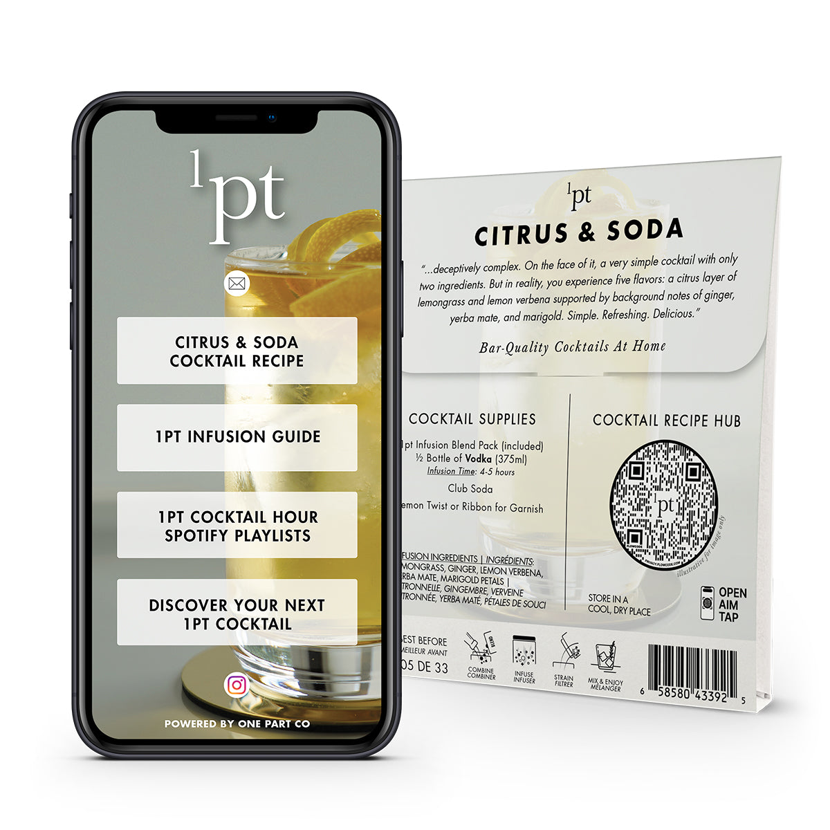 1pt Cocktail Infusion Pack | Citrus & Soda – One Part Co