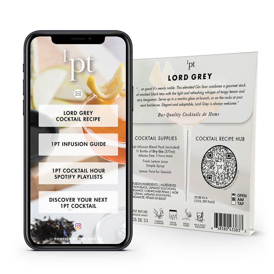 1pt Cocktail Infusion Pack | Lord Grey – One Part Co